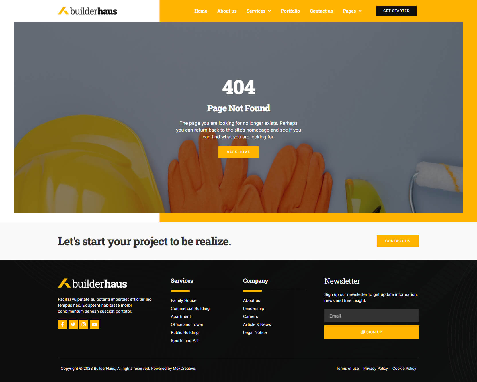 BuilderHaus - Construction Company Elementor Pro Template Kit by moxcreative